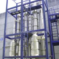 China Continuous Feeding Multiple Effect Falling Film Evaporator 3000-50000kg/h with CIP Cleaning for sale