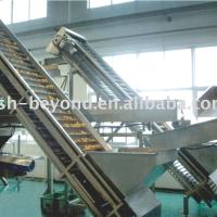 China Industrial Fruit Processing Automatic Washing Conveyor 0.1-0.4m/s Adjustable Speed for sale