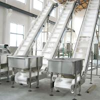 China Industrial Fruit Processing Automatic Washing Conveyor 0.1-0.4m/s Adjustable Speed for sale