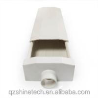 China Hydroponic Grow System 100*50mm NFT PVC Pipe Vertical Farming with White Accessories for sale