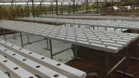 China Horizontal Type PVC NFT Channel for Customized Size Hydroponic Leafy Vegetable Farming for sale