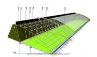China Full Ventilated Film Covered Polyethylene Three Earth Wall Greenhouse for Winter Season for sale