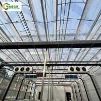 China Hot Dip Galvanized Steel Frame Movable Bench Automated Light Deprivation Greenhouse for sale