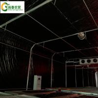China Hot Dip Galvanized Steel Frame Movable Bench Automated Light Deprivation Greenhouse for sale