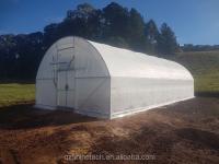 China 300 Square Meter Cucumber Greenhouse Single Span Tunnel Design for sale