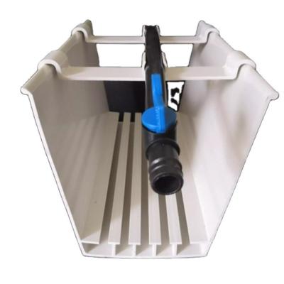 China Hydroponic Planting Gutter For Growing Chili Pepper Cucumber And Strawberry for sale