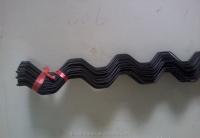 China Plastic Coated Wiggle Wire Zigzag Spring for Small Agriculture Film Greenhouse Accessories for sale
