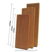 China Water Evaporative Cooling Pad For Chicken Farm Hot Dip Galvanized Steel Aluminum Frame for sale