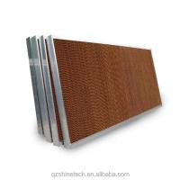 China Water Evaporative Cooling Pad For Chicken Farm Hot Dip Galvanized Steel Aluminum Frame for sale