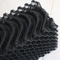 China 10cm 15cm 20cm Thickness PVC PE Plastic Evaporative Cooling Pad For Greenhouse for sale