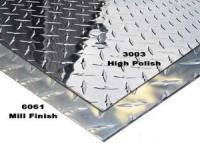 China Brite Finish Aluminum Diamond Plate 12x36 Inch 3003 H22 Tread Sheet for Truck Floor for sale