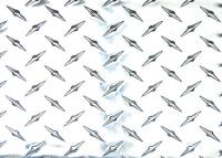 China Diamond Aluminum Sheets 4x8 , Customized 1050 Aluminum Plate For Floor for sale