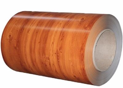 China Wood Grain Color Coated Aluminum Coil 3003 1100 PE PVDF 0.02-1.2mm Thickness for sale
