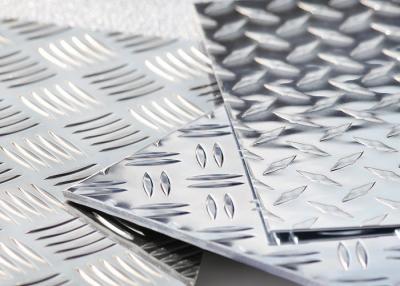 China Aluminum 5 Bar Tread Plate 5005 5086 5754 1100 Checker Plate Sheet O H24 0.2mm-400mm for sale