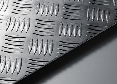 China 5 Bar 3003 5052 Aluminum Propellor Plate 1.6mm x 1200mm x 2400mm Diamond Checker Plate for sale