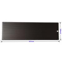 China Black Anodized Aluminum Heatsink LED Grow Quantum Board Heatsink for sale