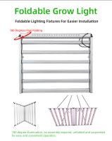 China 1300W UV IR Foldable LED Grow Light The Perfect Lighting Solution for Indoor Gardens for sale