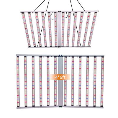 China VEG BLOOM Foldable LED Grow Light with 102400LM Lumen and Daisy Chain Knob for sale