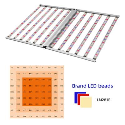 China 1450W Full Spectrum IR Dimmable LED Grow Lights With Built In Timer Portable LED Grow Light for sale