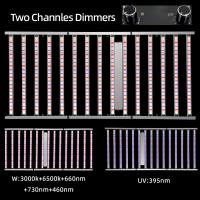 China Aluminum UV IR LED Grow Light 1600W 2 Channel 2400*1100mm Size 1600 Watt LED Grow Light for sale