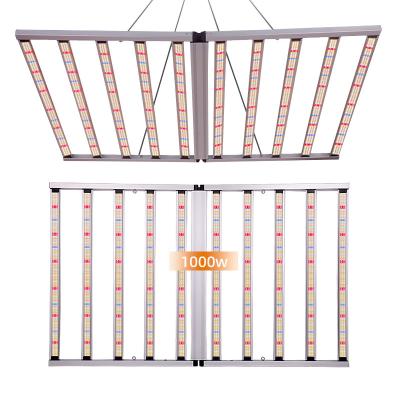 China 1000 Watt Foldable LED Grow Light Full Spectrum 5 Years Warranty Grow Lights For Growing Vegetables for sale