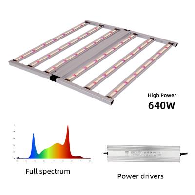 China 640W Foldable LED Grow Light 1 Channel 4x4 LED Full Spectrum Grow Light for sale