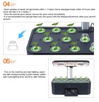 China Medium-Sized Plastic Intelligent Hydroponic Planter With Touch Key Panel High Performance for sale