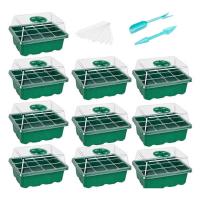China Wholesale Plastic Cell Plant Seed Trays Propagatorkit Germination Tray Seedling Starter Nursery Tray With Lid for sale