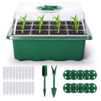 China Wholesale Plastic Cell Plant Seed Trays Propagatorkit Germination Tray Seedling Starter Nursery Tray With Lid for sale