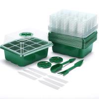 China Wholesale Plastic Cell Plant Seed Trays Propagatorkit Germination Tray Seedling Starter Nursery Tray With Lid for sale