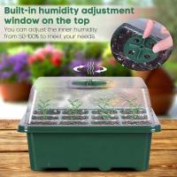 China Wholesale Plastic Cell Plant Seed Trays Propagatorkit Germination Tray Seedling Starter Nursery Tray With Lid for sale