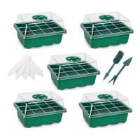 China Drainage Holes Plastic Plant Seedling Trays 1 Pack of 12 Trays for Optimal Plant Growth for sale