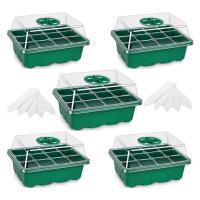China Customized Garden Plant Nursery Tray Pot Grow Germination Starter 12 Cells Plant Seedling Trays for sale