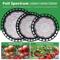China 150lm/w UFO Round Design Full Spectrum LED Grow Light for Seedlings and Vegetables Waterproof Plants Growing Lamp for sale