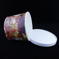 China 64oz Disposable Paper Buckets Fried Chicken Takeout Printed Food Packaging for sale
