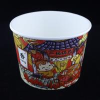 China 64oz Disposable Paper Buckets Fried Chicken Takeout Printed Food Packaging for sale