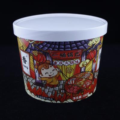China 64oz Disposable Paper Buckets Fried Chicken Takeout Printed Food Packaging for sale