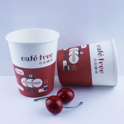 China Logo Printed 12 Oz Ripple Cups Lidded Takeaway Coffee Drink Paper Container for sale