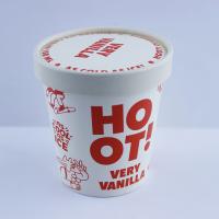 China PE Coated Ice Cream Paper Cup With Lid 6 Oz 175ml Custom Printed Disposable for sale
