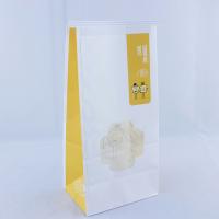China Strip Kraft Paper Ziplock Bag , Biodegradable Window Foil Lined Bags For Food for sale