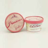 China Disposable Ice Cream Paper Cup With Lid Leakproof Custom Bowls 3oz 85ml for sale