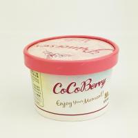 China Disposable Ice Cream Paper Cup With Lid Leakproof Custom Bowls 3oz 85ml for sale