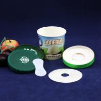China PE Coated Ice Cream Paper Cup With Lid Leakproof 125ml Personalized Bowls for sale