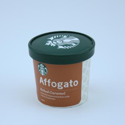 China PE Coated Ice Cream Paper Cup With Lid Leakproof 125ml Personalized Bowls for sale