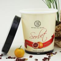 China Eco Friendly Ice Cream Paper Cup With Lid 16oz 475ml Frozen Yogurt Container for sale