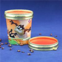 China PE Coated Ice Cream Paper Cup With Lid Plastic Spoon Double Wall Packaging for sale