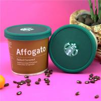 China PE Coated Ice Cream Paper Cup With Lid Plastic Spoon Double Wall Packaging for sale