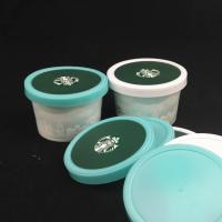 China PE Coated Ice Cream Paper Cup With Lid Plastic Spoon Double Wall Packaging for sale