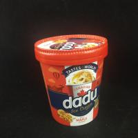 China 475ml Biodegradable Ice Cream Tubs With Lids , 520ml Ice Cream Paper Bowl for sale