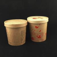 China 250ml 8 Oz Paper Soup Bowls Recyclable Takeaway Heat Resistant Cups for sale